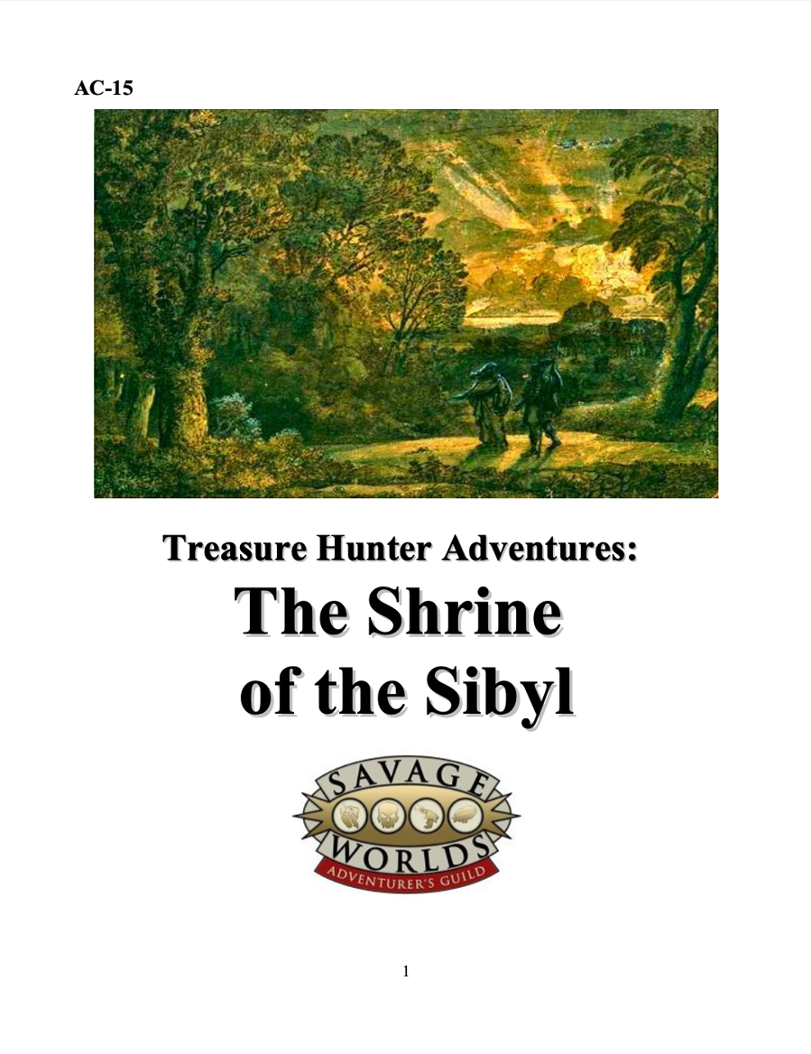 The Shrine of the Sibyl - Pinnacle Entertainment | SWAG | DriveThruRPG