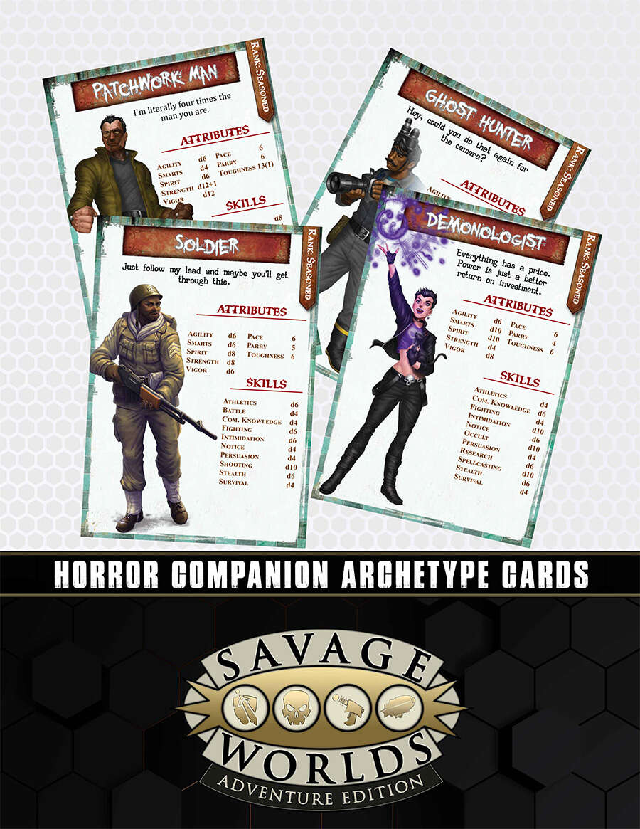 Horror Companion Archetypes (SWADE) - Pinnacle Entertainment | Savage ...