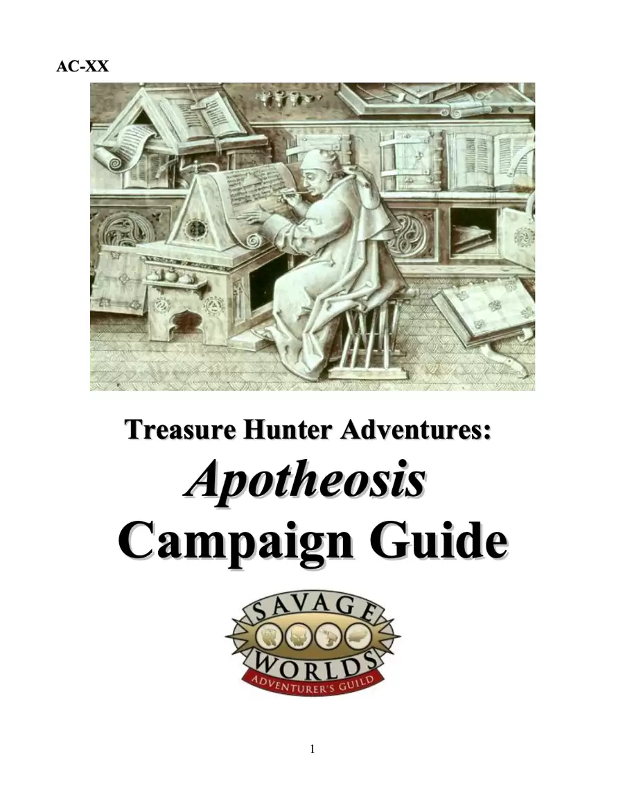 Apotheosis Campaign Guide - Pinnacle Entertainment | SWAG | DriveThruRPG
