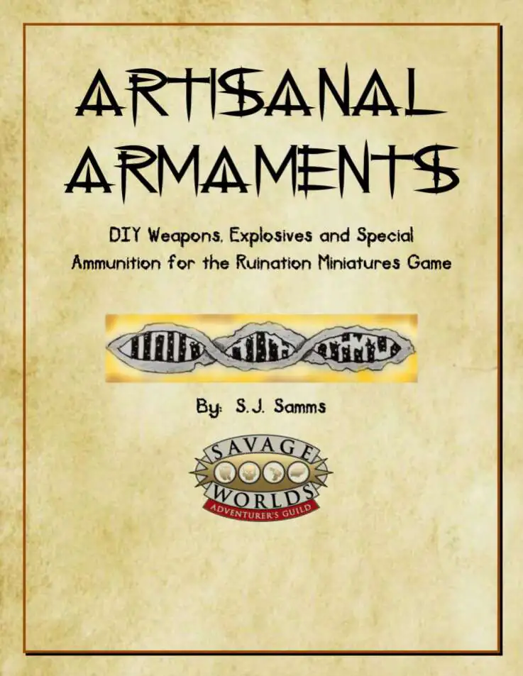 Artisanal Armaments - Pinnacle Entertainment | SWAG | DriveThruRPG
