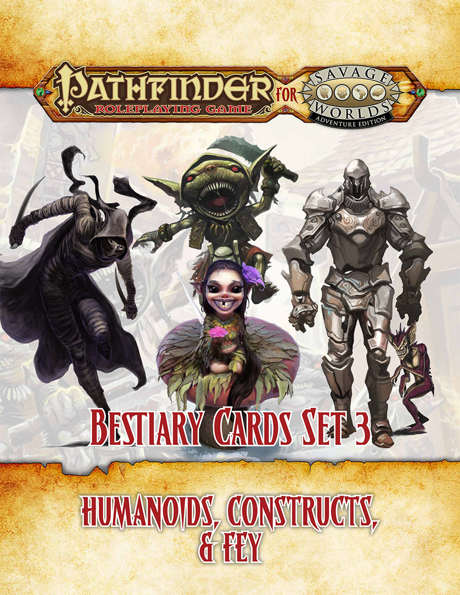 Pathfinder® for Savage Worlds Bestiary Cards Set 3 Digital - Pinnacle ...