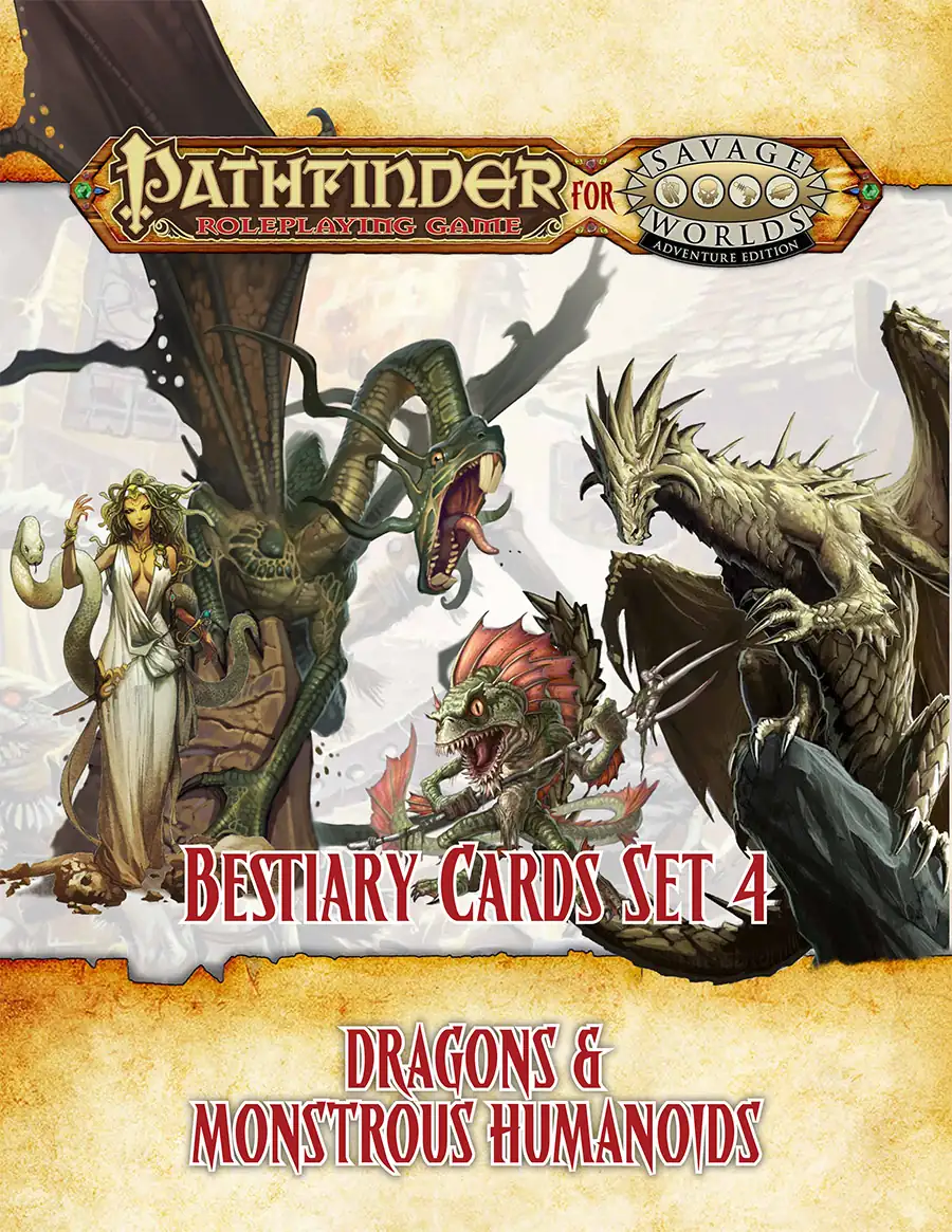 Pathfinder® for Savage Worlds Bestiary Cards Set 4 Digital - Pinnacle ...