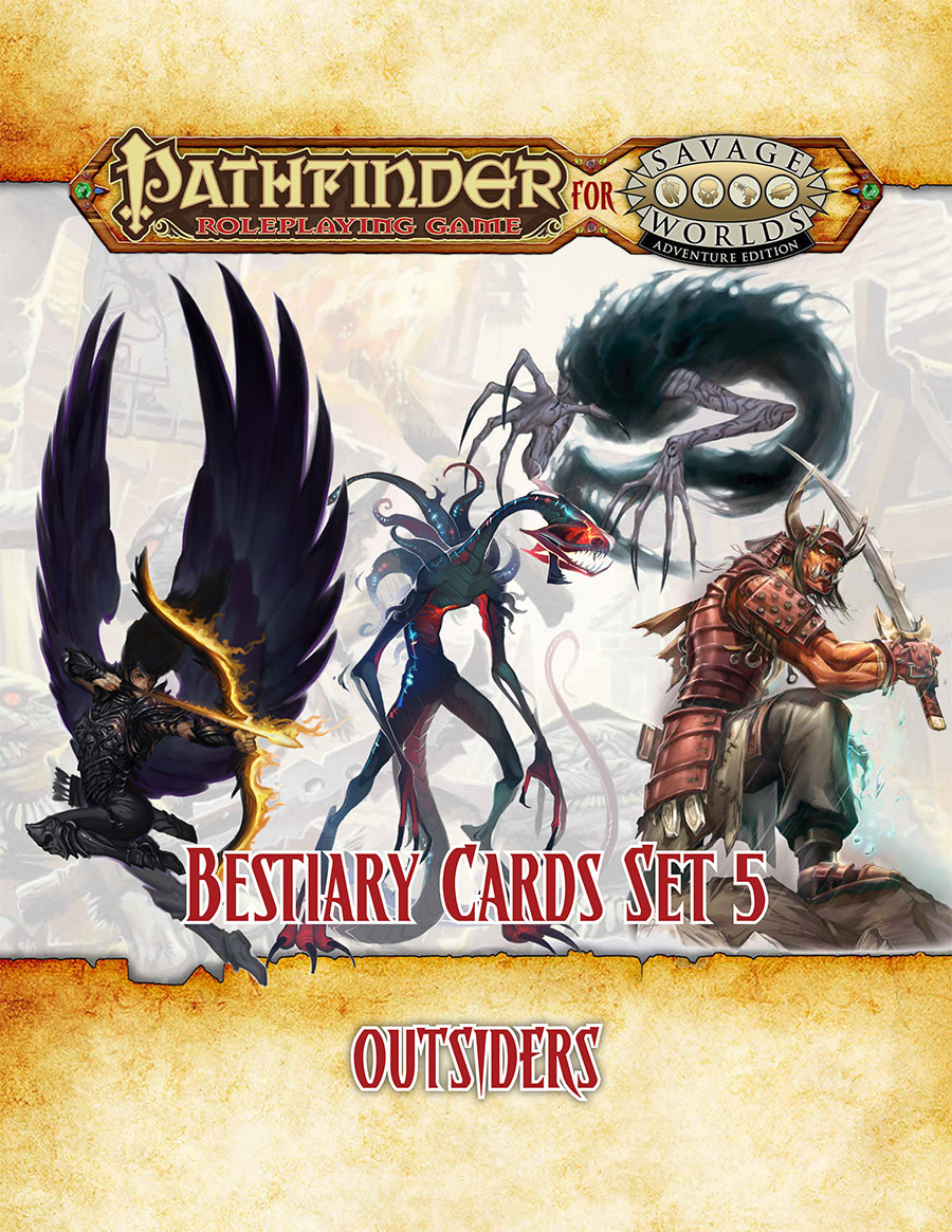 Pathfinder® for Savage Worlds Bestiary Cards Set 5 Digital - Pinnacle ...