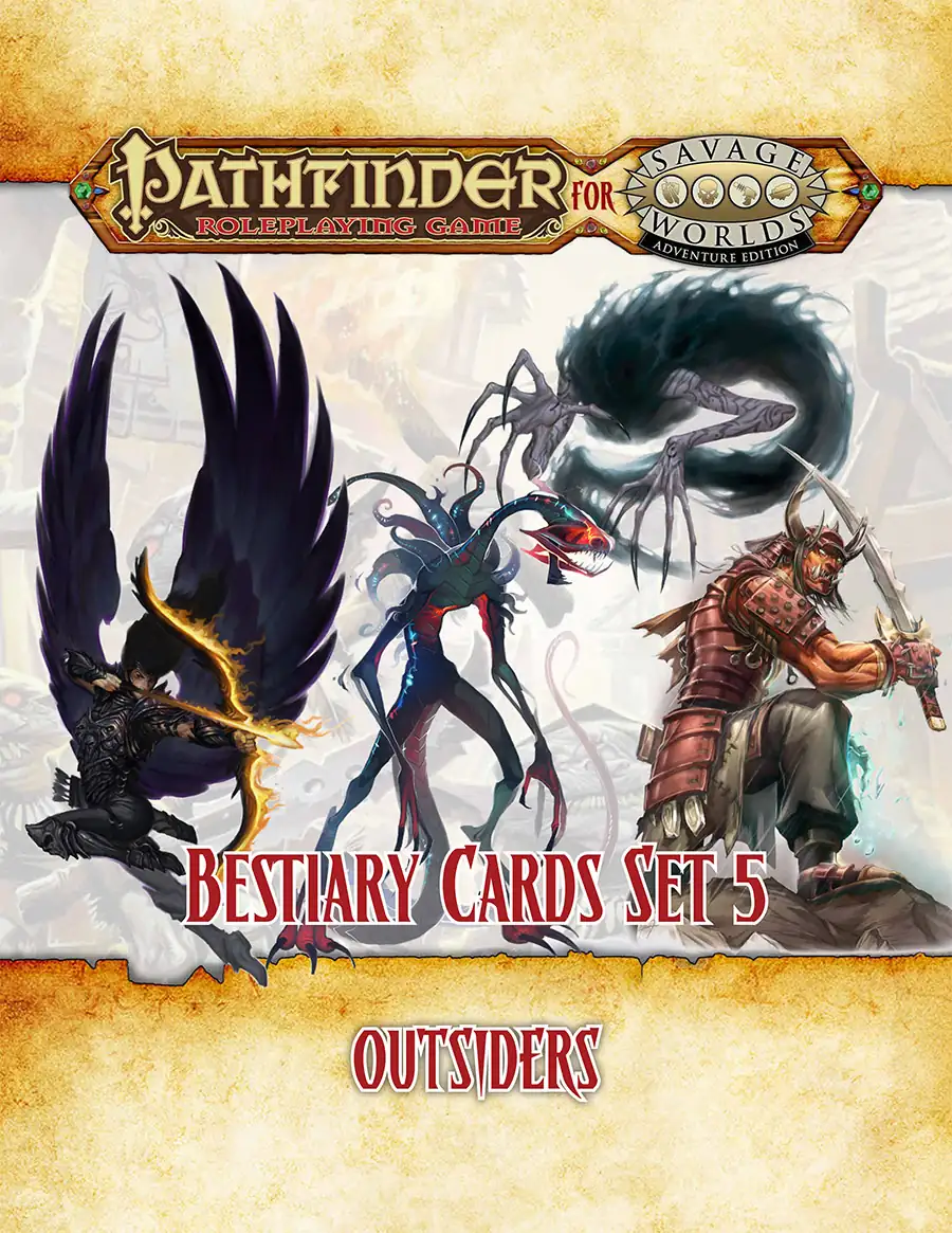 Pathfinder® for Savage Worlds Bestiary Cards Set 5 Digital - Pinnacle ...