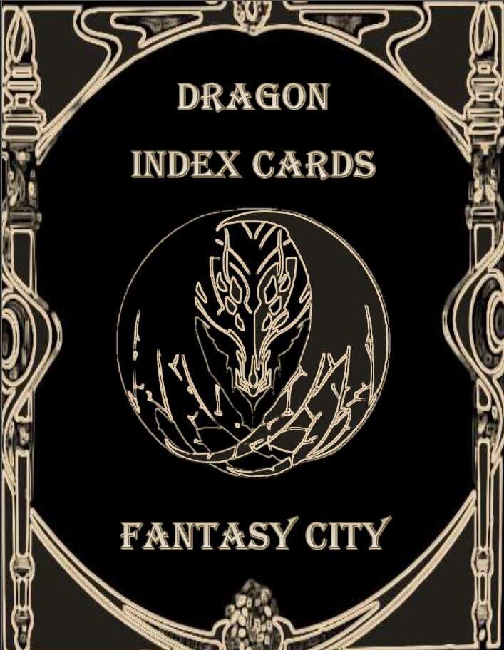 Dragon Index Cards (Fantasy City) - Mythix | DriveThruRPG