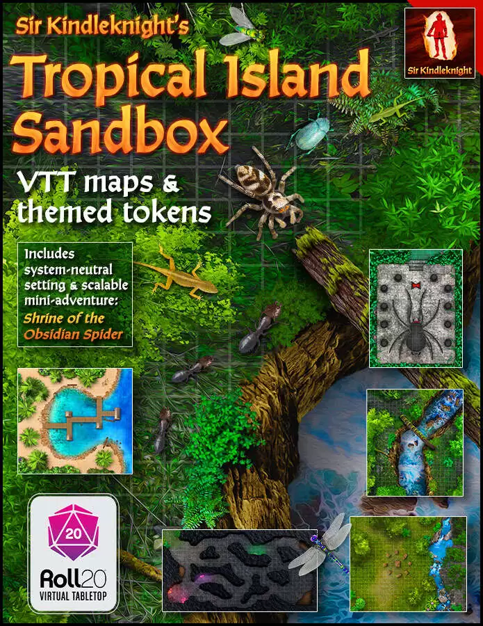 Tropical Island Sandbox | Roll20 VTT - Sir Kindleknight | DriveThruRPG