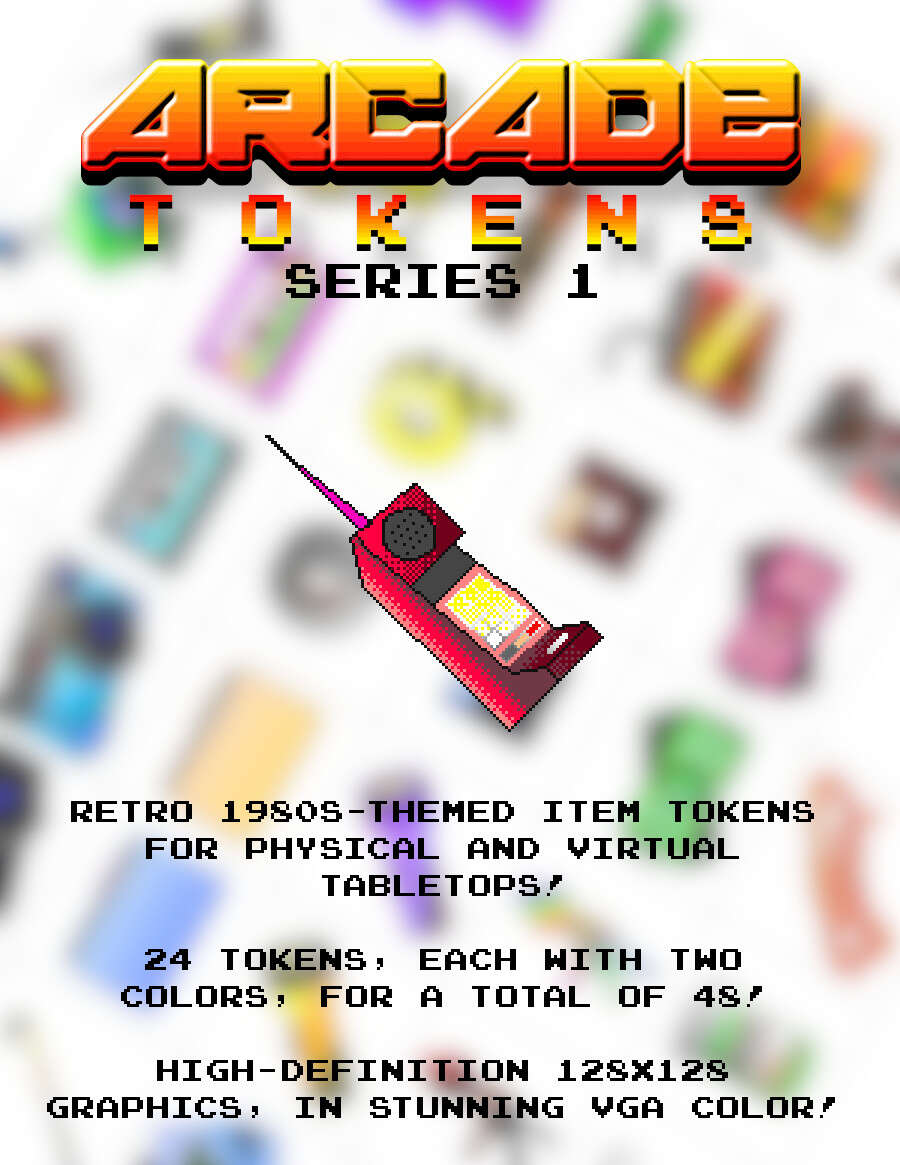 Arcade Tokens Series 1 - Brian Transplant | DriveThruRPG