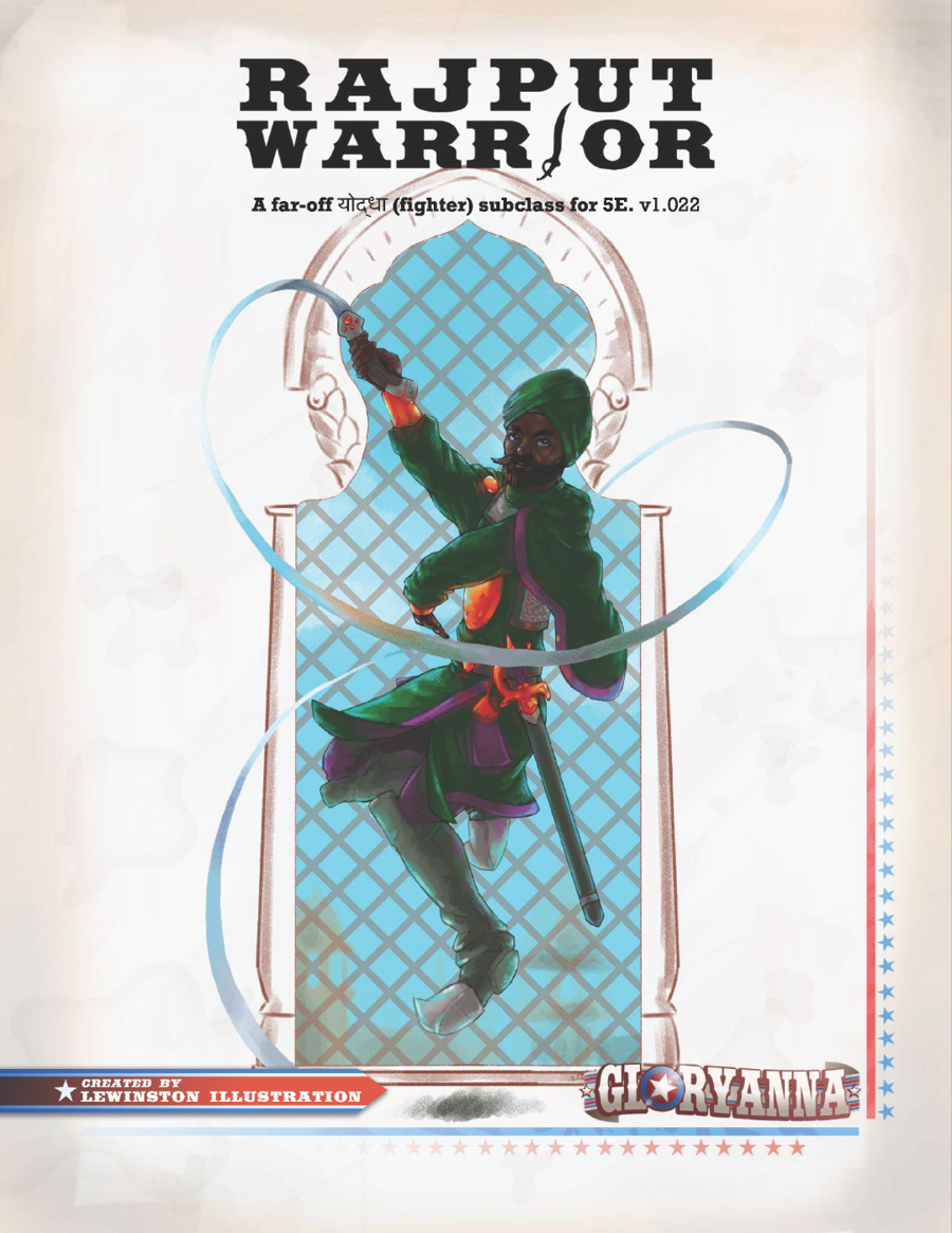 Gloryanna: Fighter Rajput Warrior archetype subclass - lewinston ...