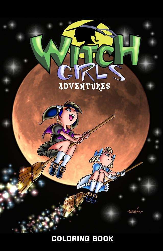 Witch Girls Adventures- Coloring Book - Relentless Fiction | Witch ...