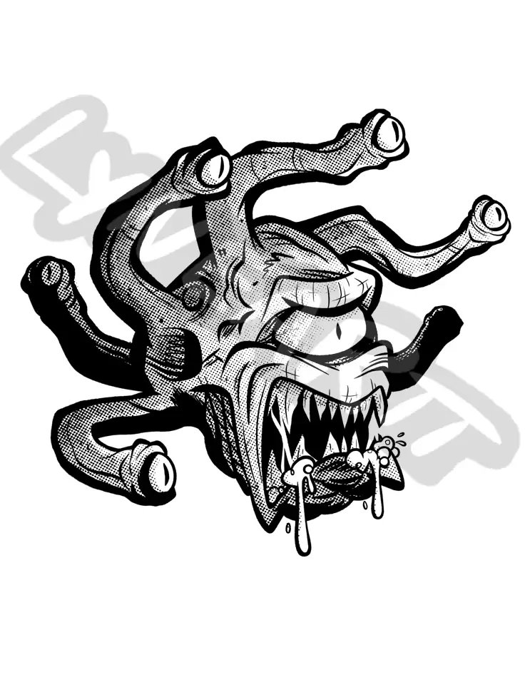 Spot Filler - Monster: Eyeball monster - RPG Stock Art - Lyn Redder ...
