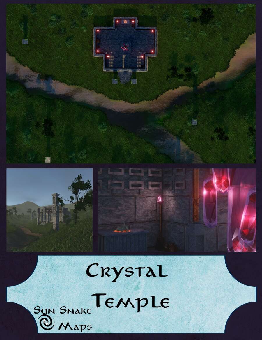 The Crystal temple - Sun Snake Maps | DriveThruRPG