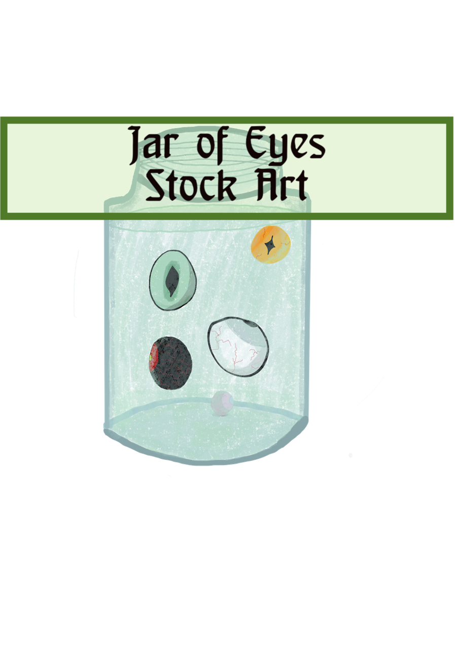 Jar of Eyes Stock Art - Ian Speidel | DriveThruRPG