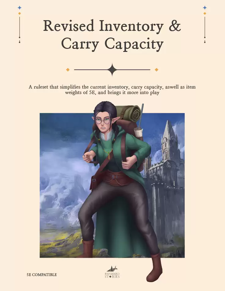 Revised Inventory & Carry Capacity - Paperbird Stories | DriveThruRPG