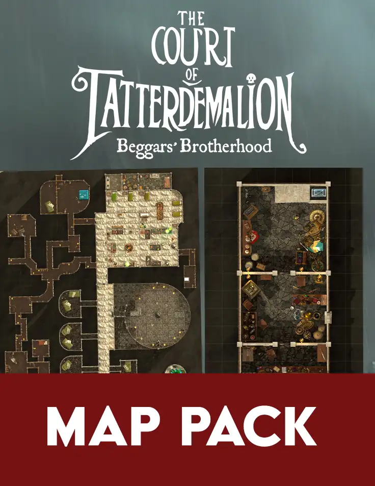 Maps The Court of Tatterdemalion - Black Lodrac RPG | DriveThruRPG