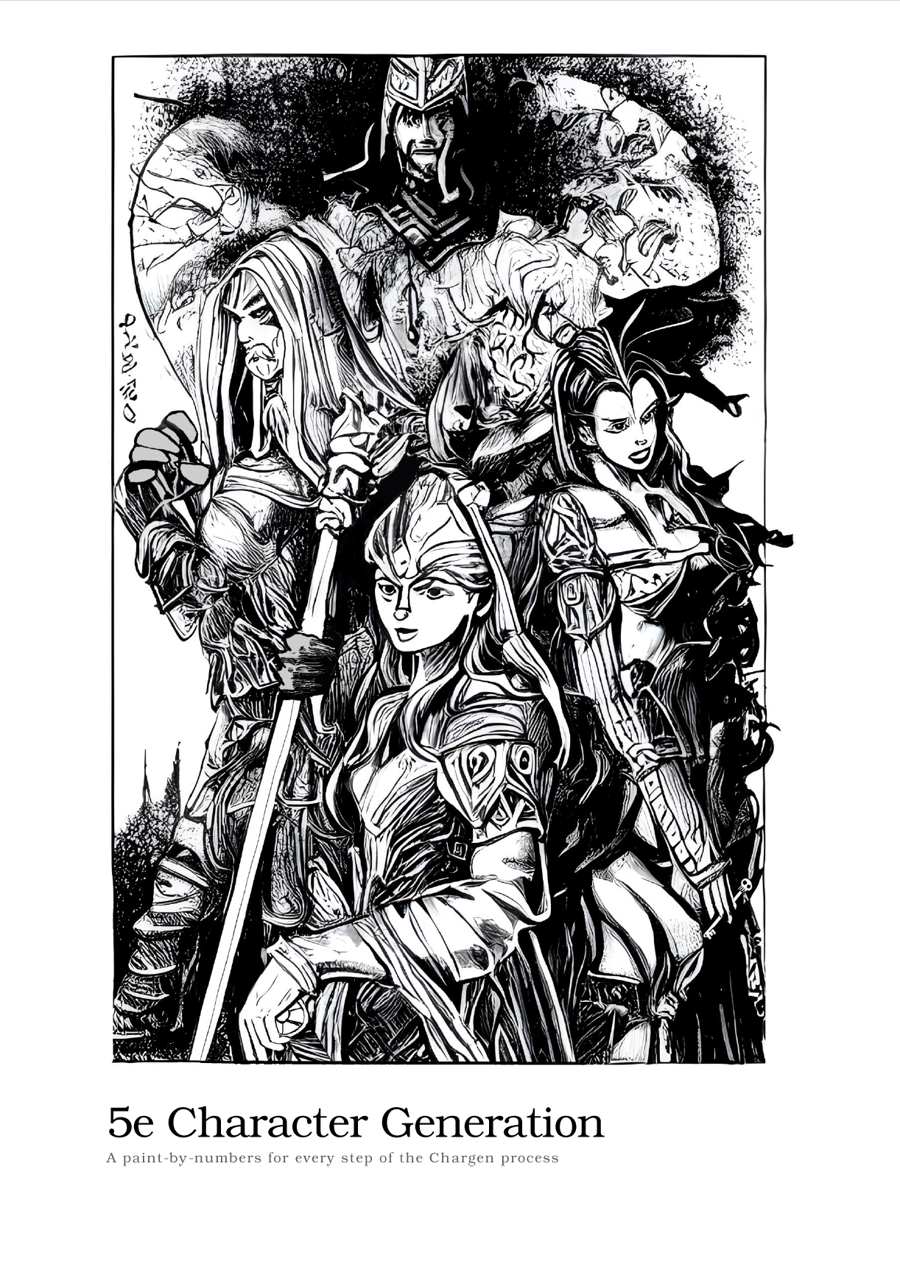 D&D 5e Character Generation Booklet - 5tephe RPGs | DriveThruRPG