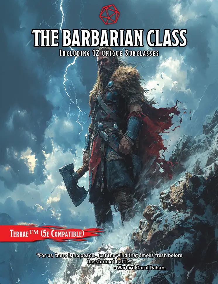 5e Barbarian Compedium (including 12 Subclasses) - Terra RPG | 5e ...