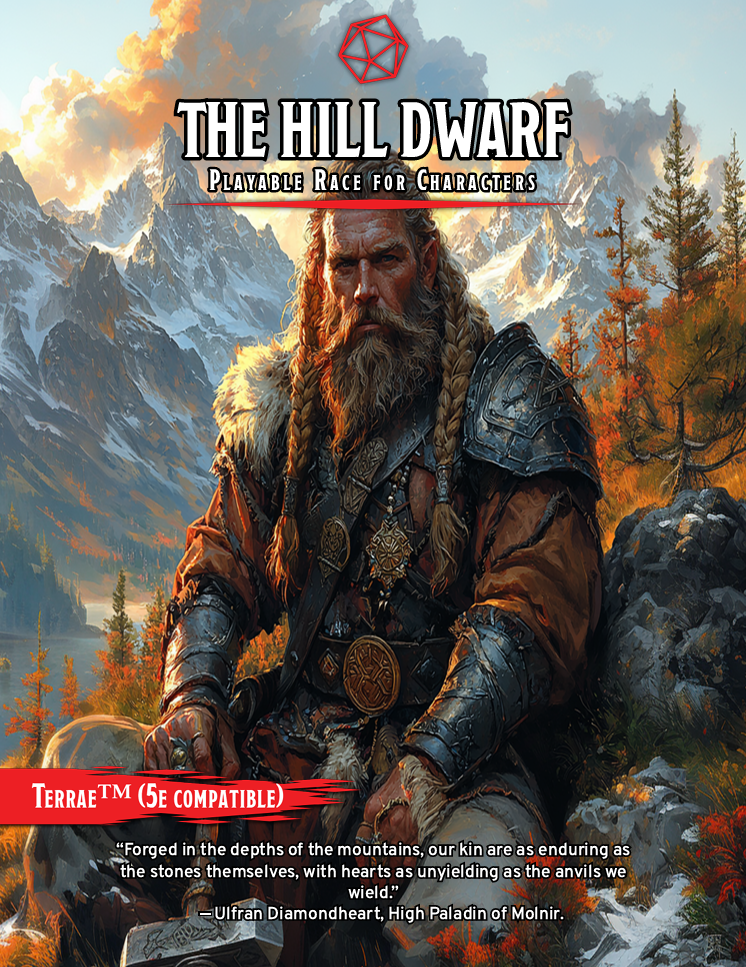 Playable Race: The Hill Dwarf - Terra RPG | 5e Alternative Playable ...