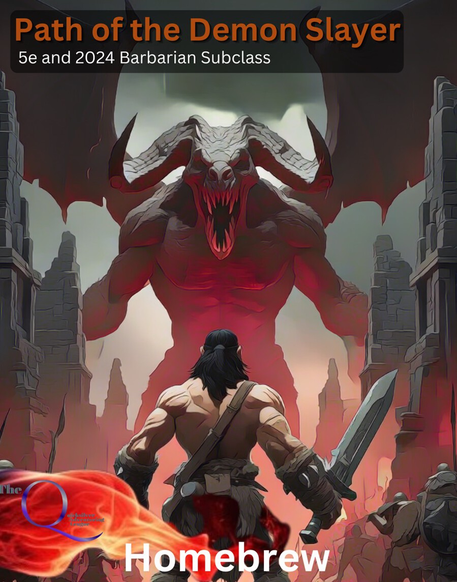 Barbarian - Path of the Demon Slayer - 5e and 5.5e Subclass - The ...