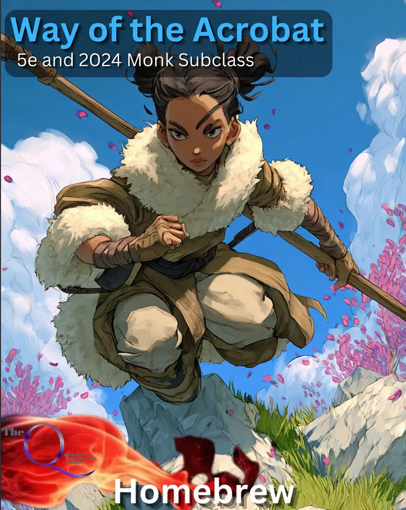 Monk - Way of the Acrobat - 5e and 5.5e Subclass - The Quicksilver ...
