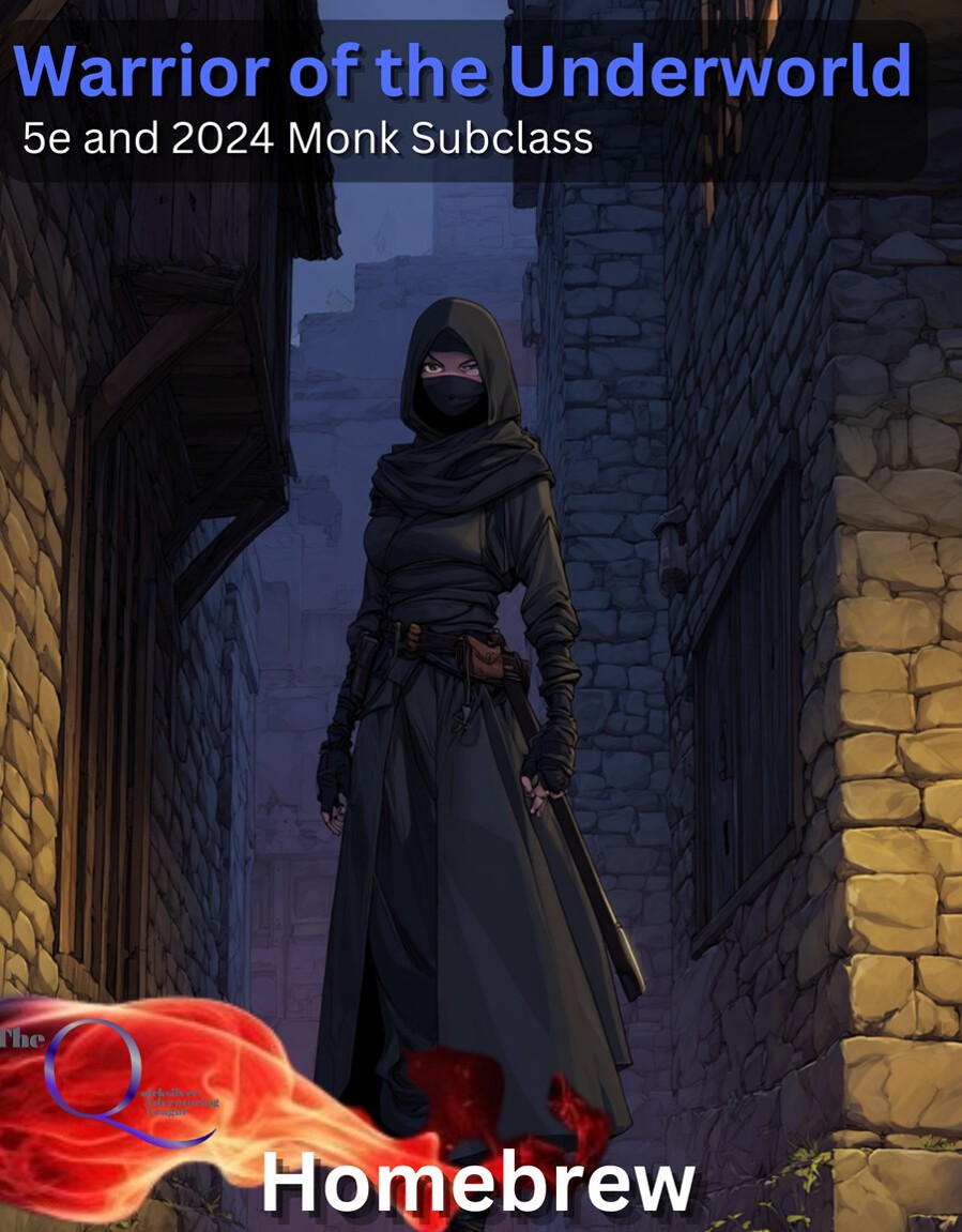 Monk - Warrior of the Underworld - 5e and 5.5e Subclass - The ...