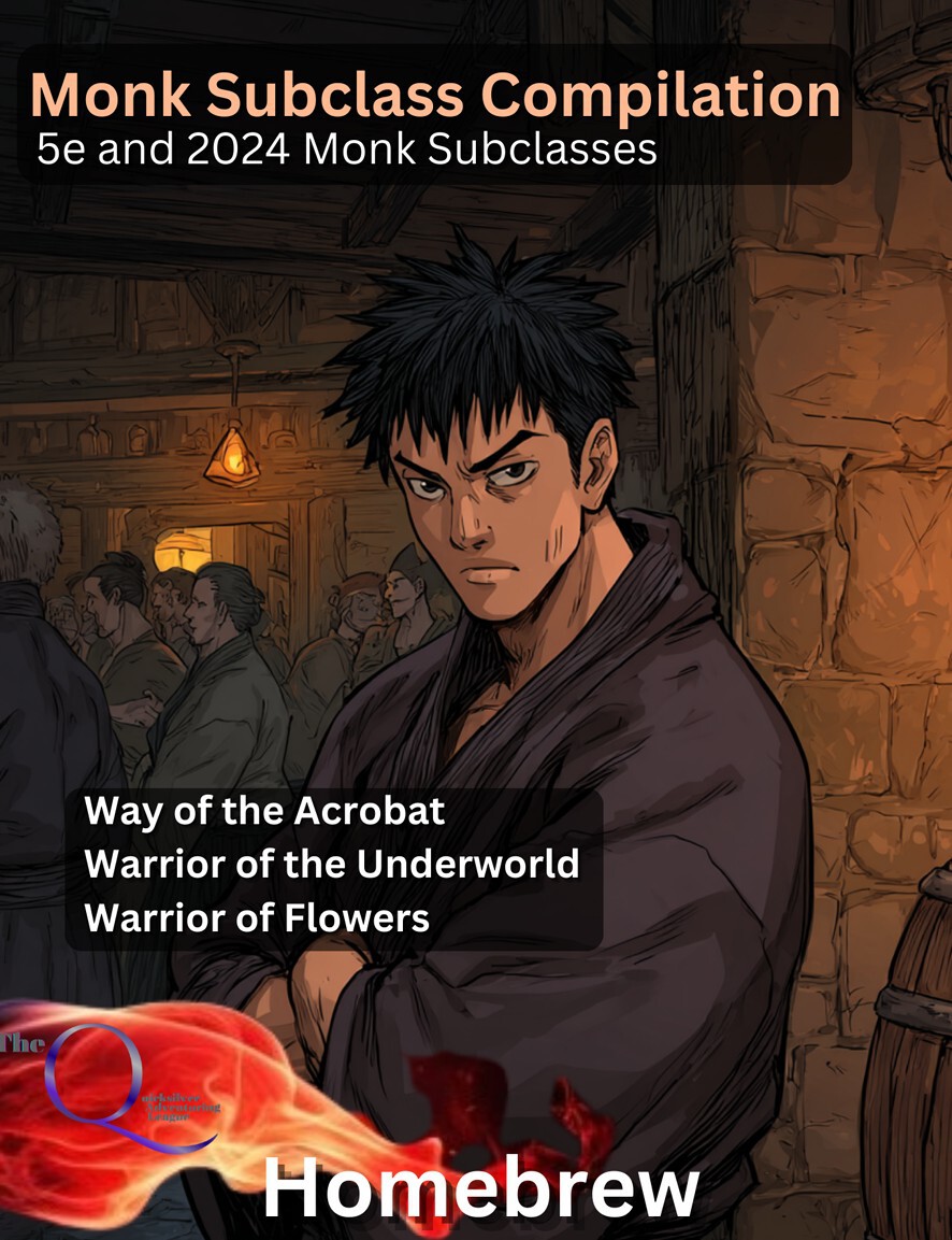 Monk Subclass Compilation 1 5e And 5 5e Subclasses The Quicksilver