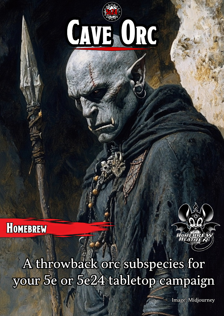 Cave Orc - Homebrew Heathen | DriveThruRPG