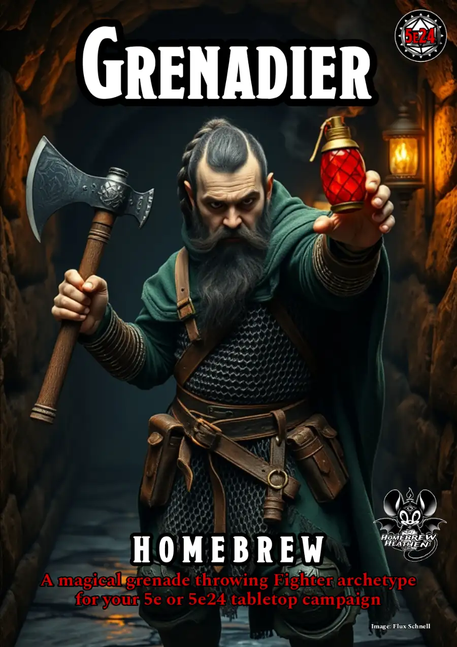 Grenadier - Homebrew Heathen | DriveThruRPG