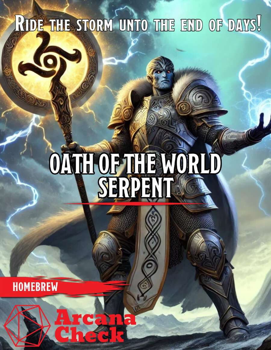 Paladin 5e Subclass: Oath of the World Serpent - ArcanaCheck | DriveThruRPG