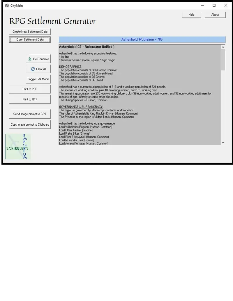 RPG Settlement Generator v1.7 - Scribbler's Emporium | Scribbler's ...