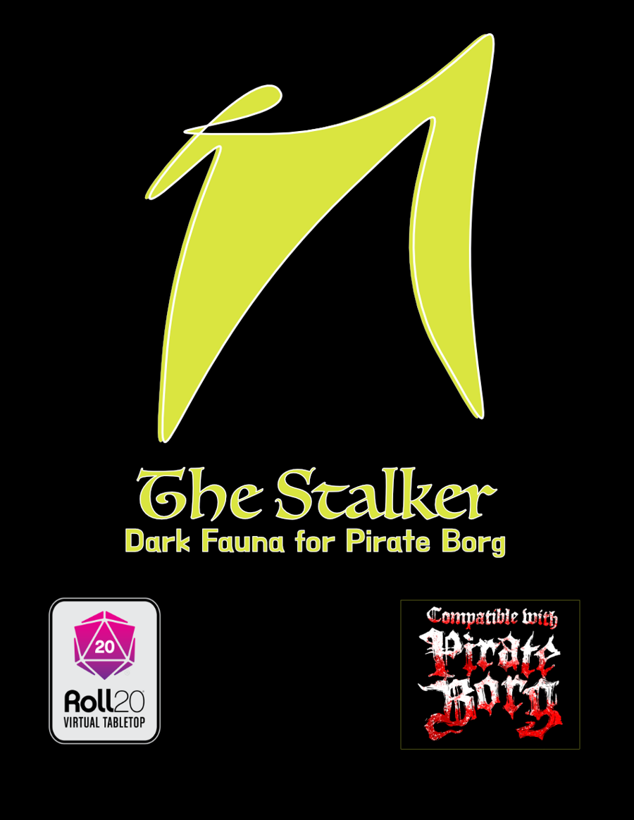 The Stalker: Dark Fauna for Pirate Borg (PDF/Roll20) [BUNDLE] - KJJ Publications | DriveThruRPG