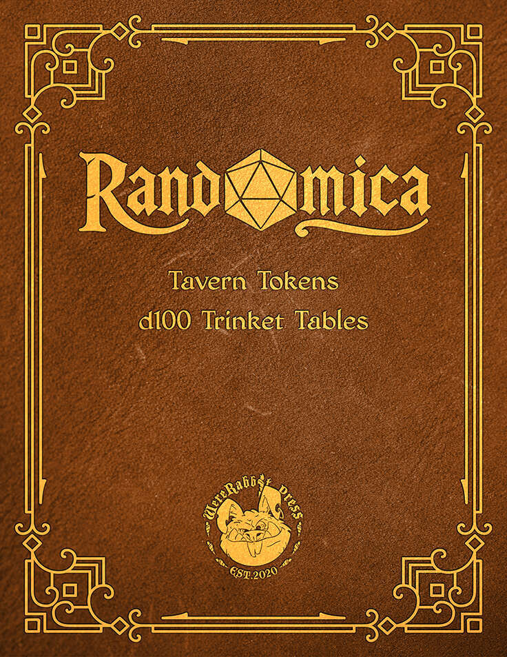 Tavern Tokens: d100 Trinket Table [Randomica] - WereRabbit Press ...