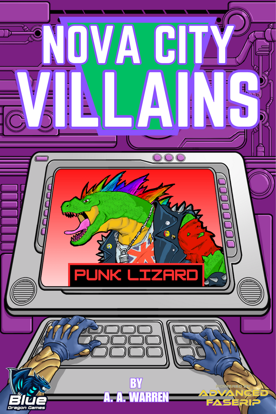 Nova City Villains: Punk Lizard - Blue Dragon Games | DriveThruRPG