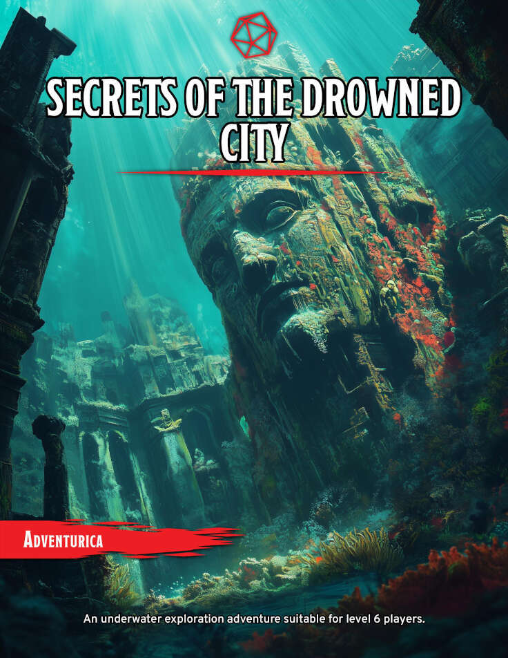 Secrets of the Drowned City - Adventurica | DriveThruRPG