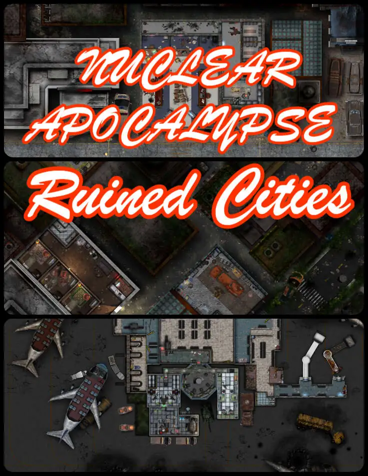 Nuclear Apocalypse Ruined Cities - Xecthar | DriveThruRPG
