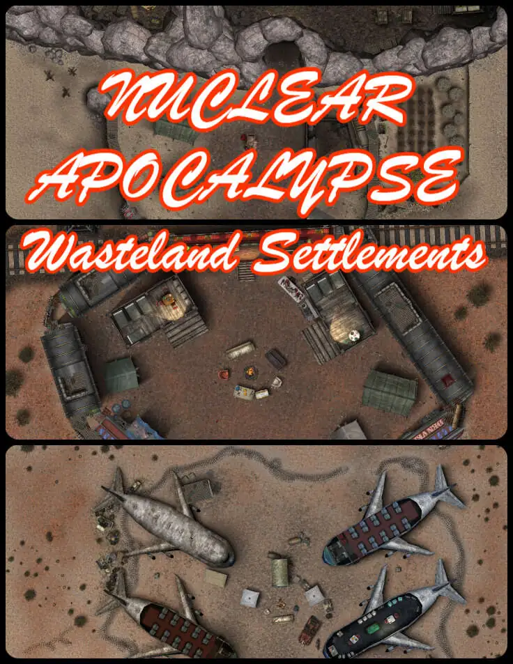 Nuclear Apocalypse Wasteland Settlements - Xecthar | DriveThruRPG