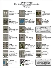 Hex Dungeons Map Set - Wydraz | Fantasy | DriveThruRPG