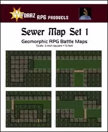 Sewer Map Set 1 - Wydraz | SciFi/Modern | Fantasy | DriveThruRPG