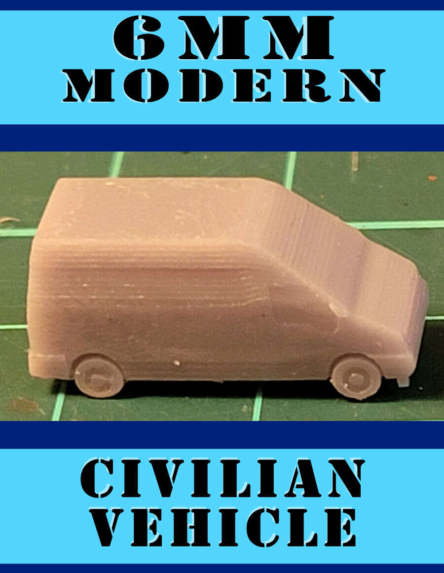 6mm (1:285) Modern Van STL - Spinneyhead | 6mm | Modern | DriveThruRPG