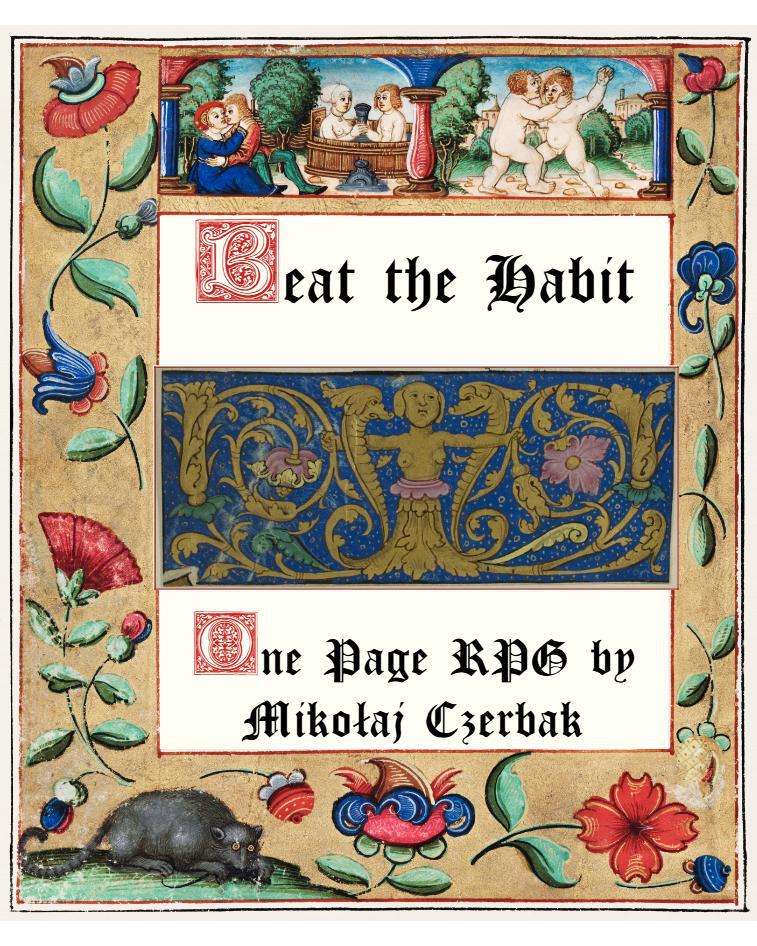 Beat the Habit- One-Page RPG - Mikołaj Czerbak | DriveThruRPG