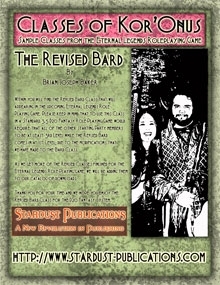 Classes of Kor'Onus: The Revised Bard - Stardust Publications | DriveThruRPG