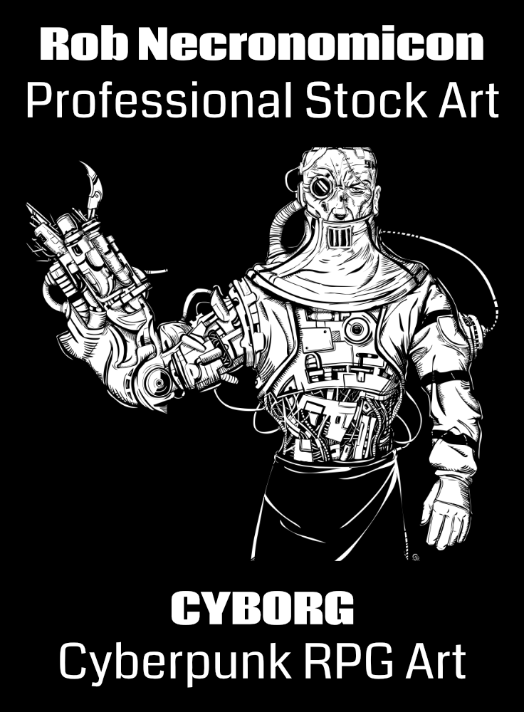 Cyborg Stock Art - Rob Necronomicon | DriveThruRPG
