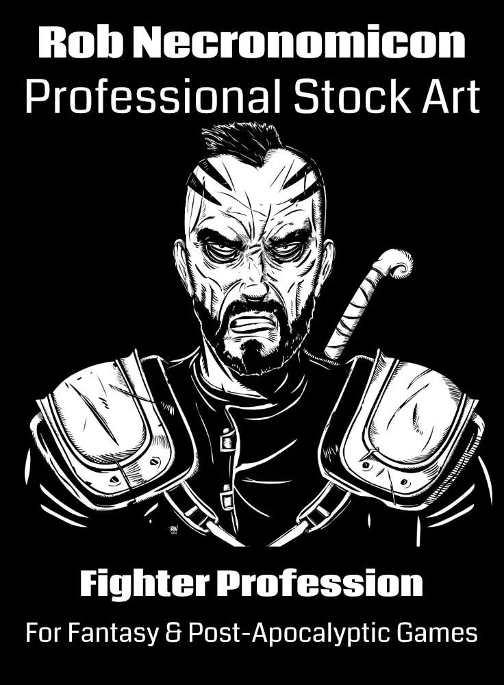 Fighter Profession - Dark Fantasy Stock Art Illustration - Rob ...