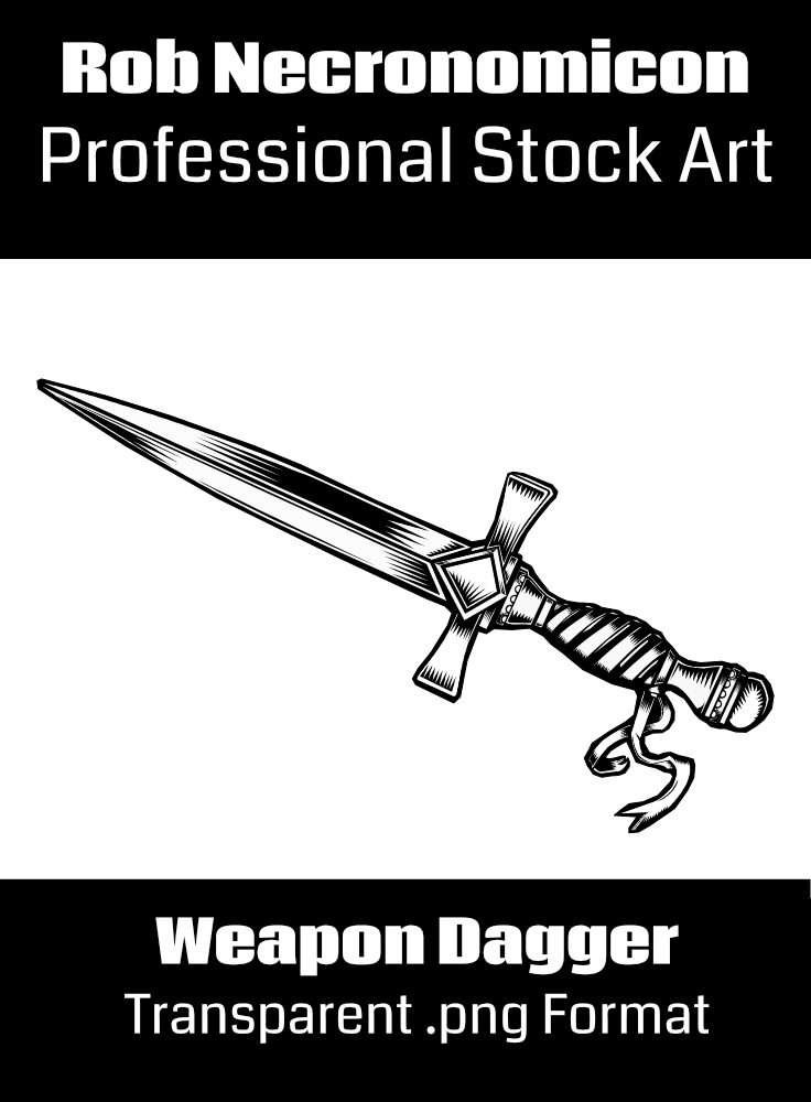 Dagger Fantasy Weapon - TTRPG Stock Art - Rob Necronomicon | DriveThruRPG