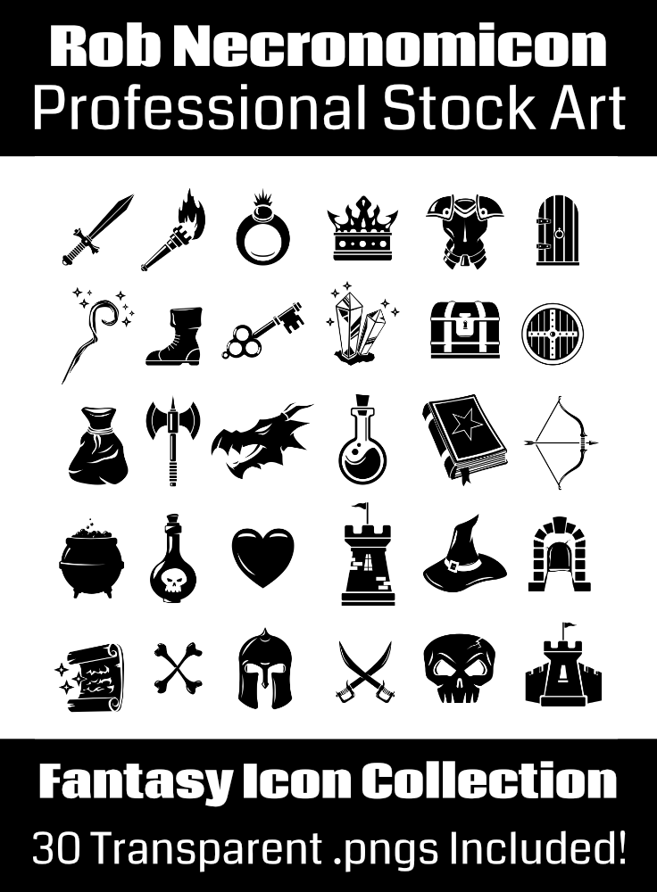 Fantasy Adventurer Icon Set - Stock Art Illustrations - Rob ...