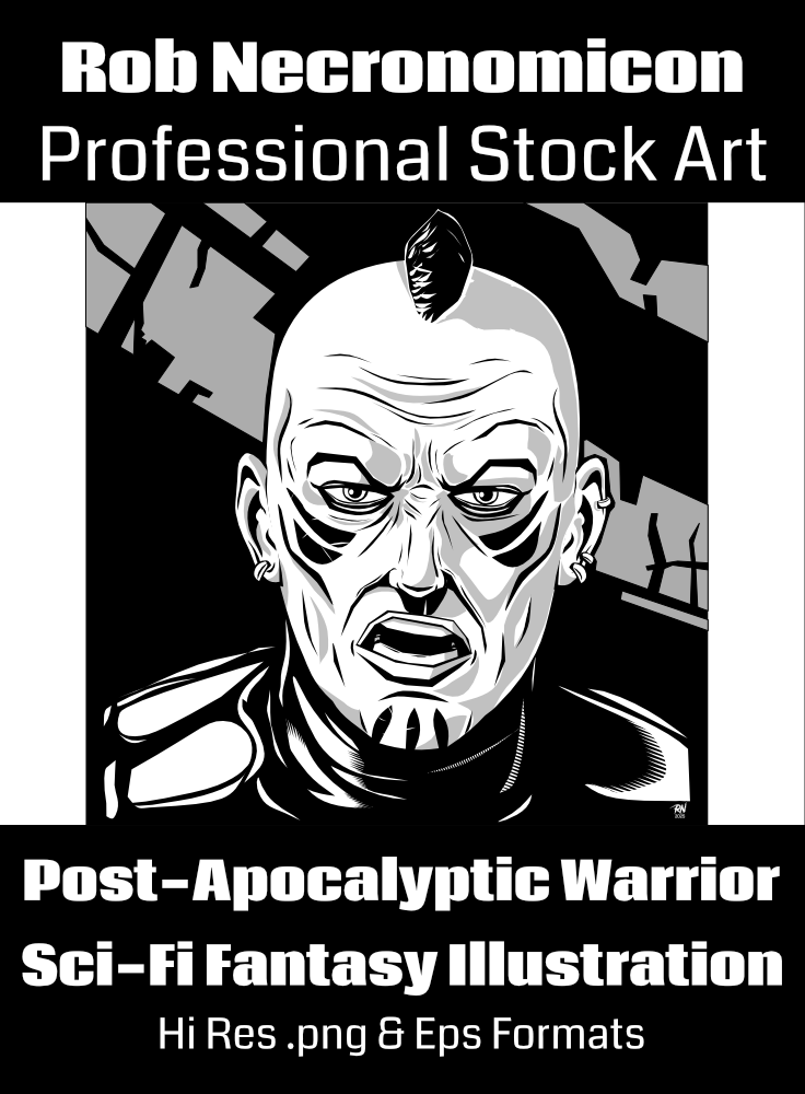 Post-apocalyptic Tribal Fighter Warrior - Cyberpunk, Sci-Fi, Post ...