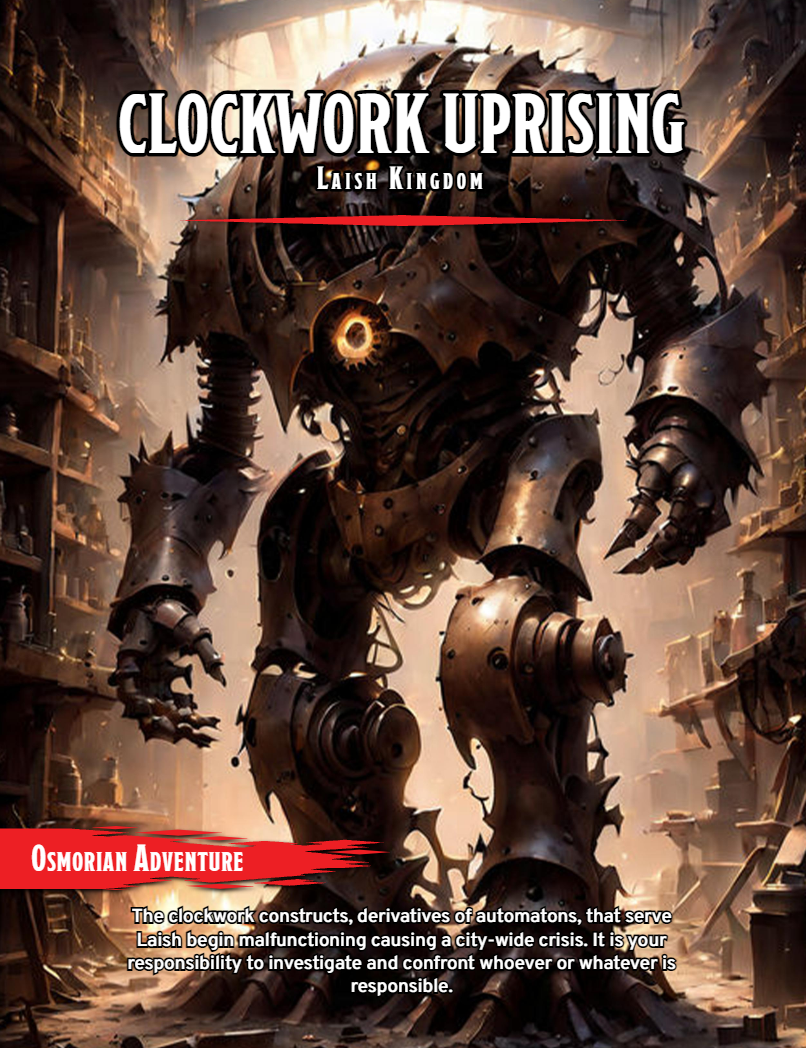 Clockwork Uprising - Wandering Otaku | DriveThruRPG