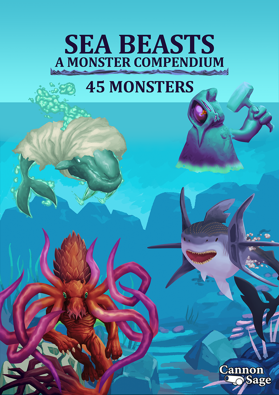 Sea Beasts Compendium - CannonSage | DriveThruRPG