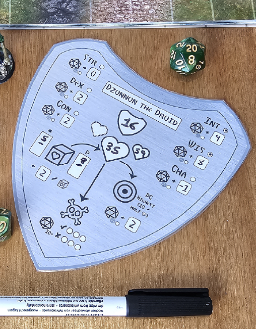 DnD 5E Defenses Tracker | Print at home - DanDMadeEasy | DriveThruRPG