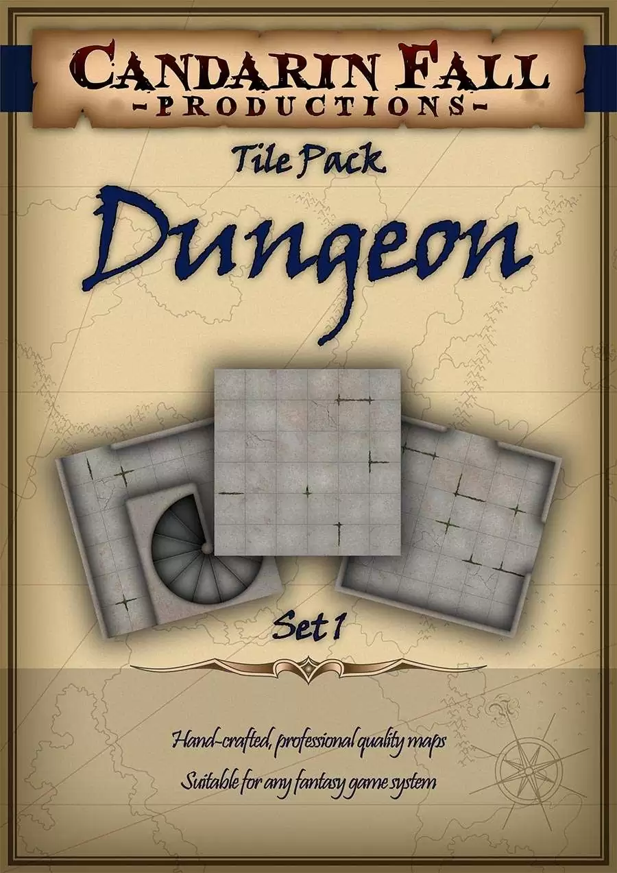 Tile Pack: Dungeon, set 1 - Candarin Fall Productions | DriveThruRPG