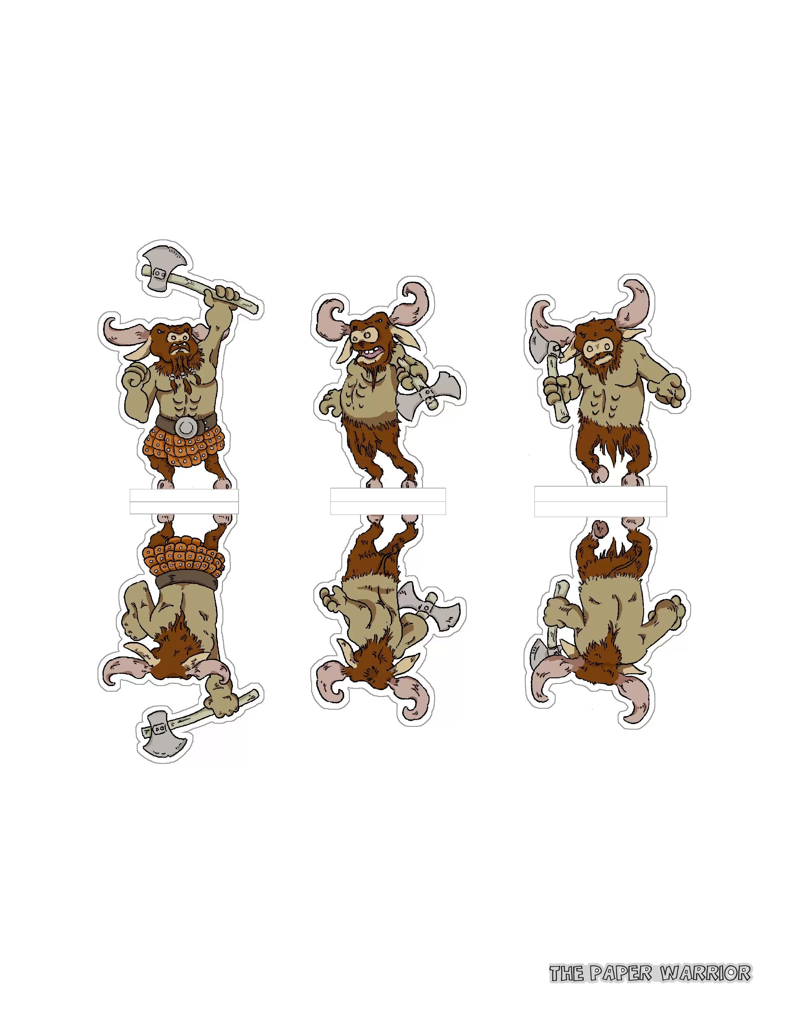 Minotaurs - The Paper Warrior | DriveThruRPG